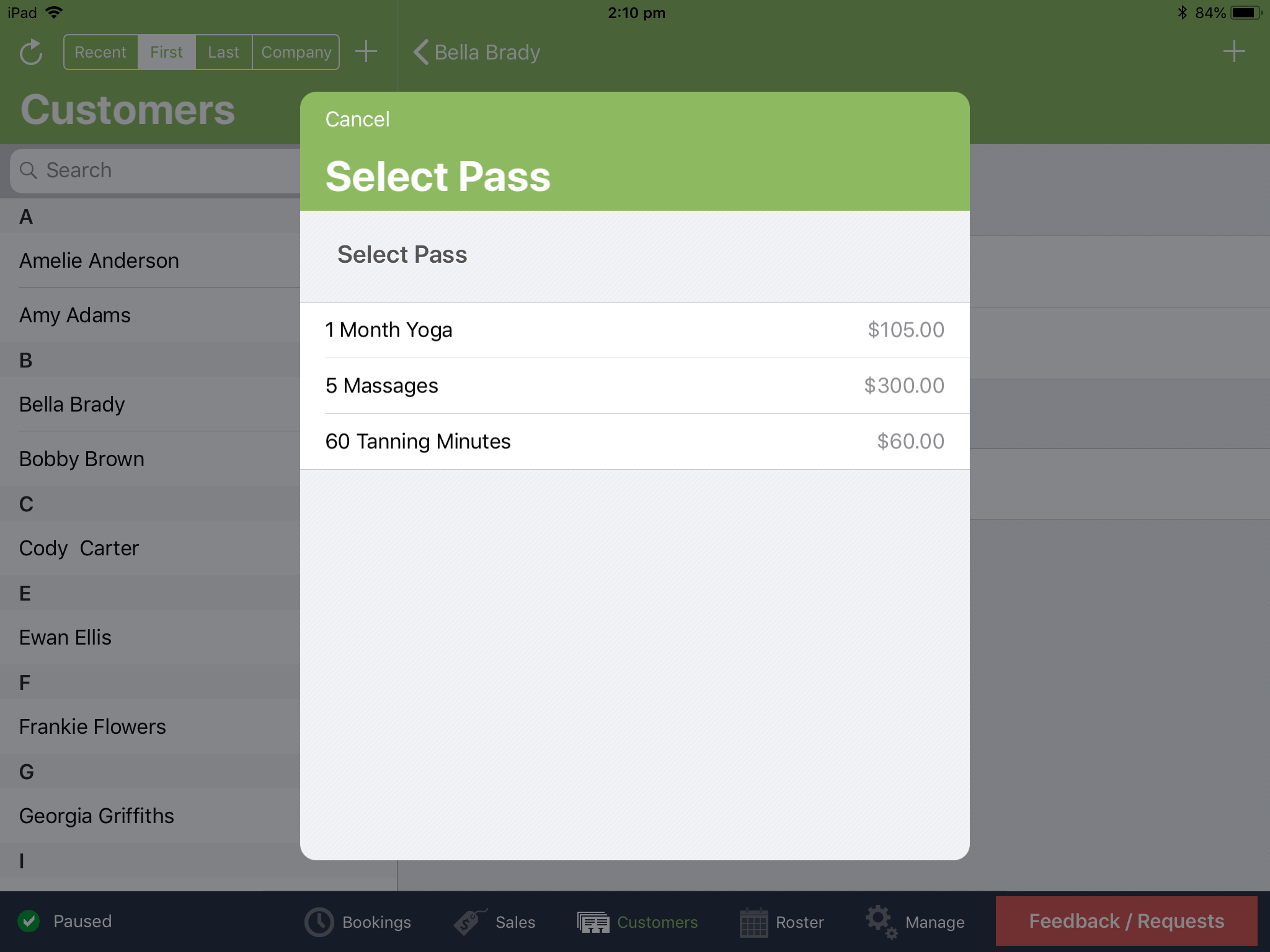 How do I sell a Pass? (Customer file view) - Ovatu Help Guides