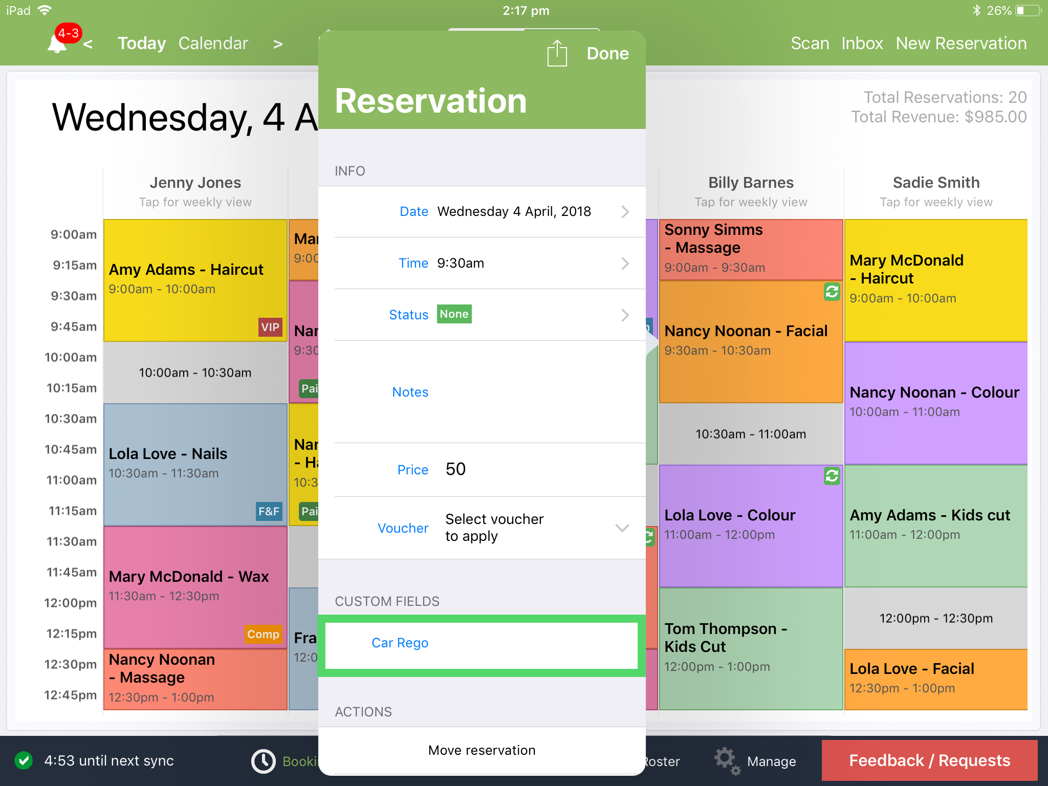 How do I add a Custom Field to Reservations? - Ovatu Help Guides