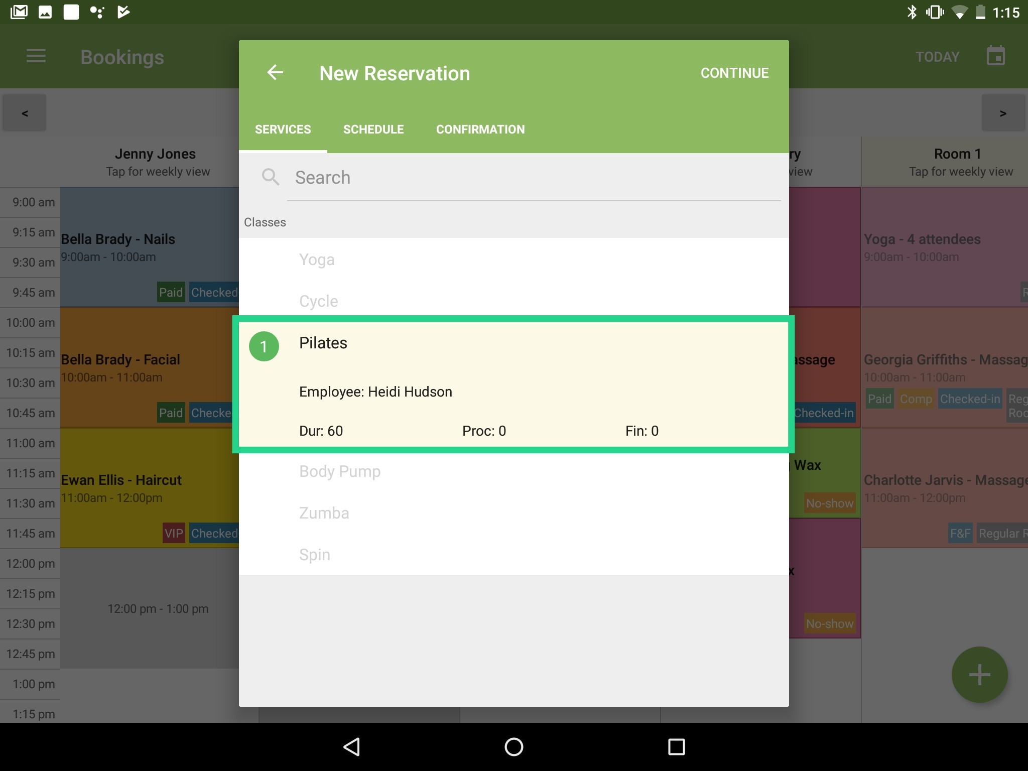 How do I create a (Timetable) Class Reservation? - Ovatu Help Guides