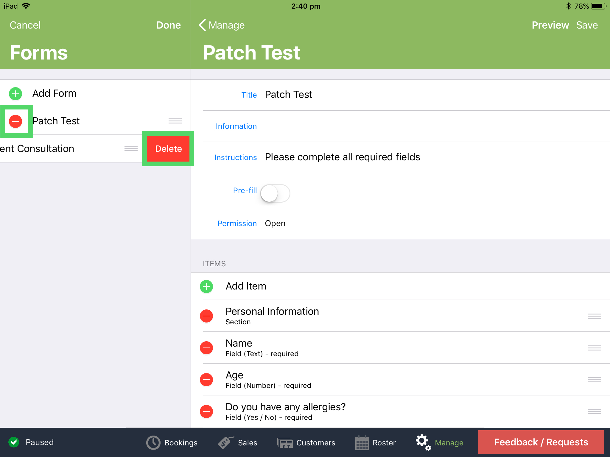 How do I edit, delete or re-order my Forms? - Ovatu Help Guides