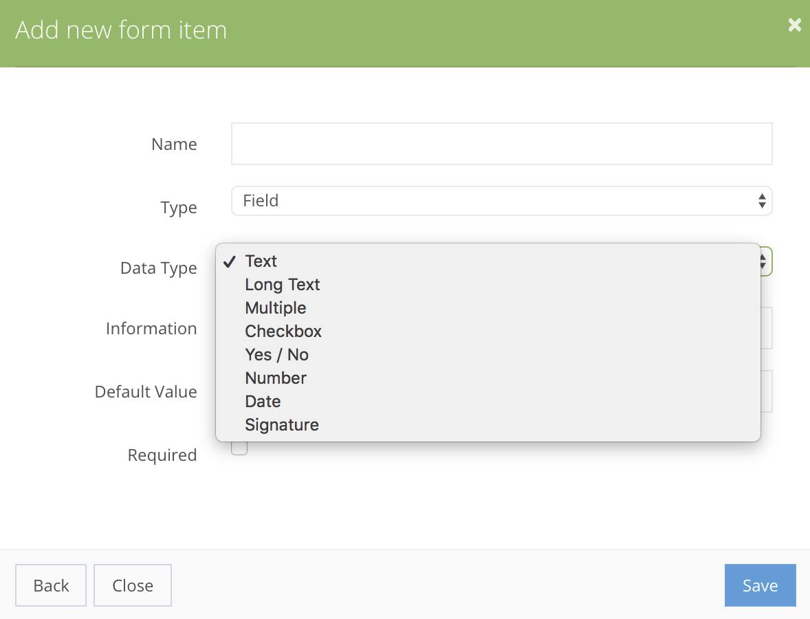 How do I add fields to a Form? - Ovatu Help Guides