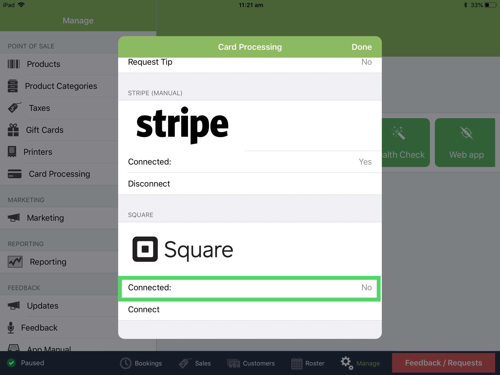 How do I connect my Square account? - Ovatu Help Guides