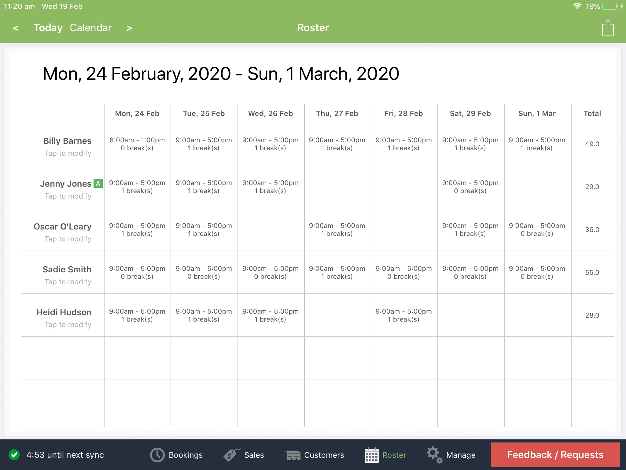 How do I set an employee's normal working hours? - Ovatu Help Guides