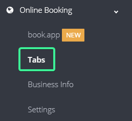 How do I Customise my Online Booking tabs? - Ovatu Help Guides