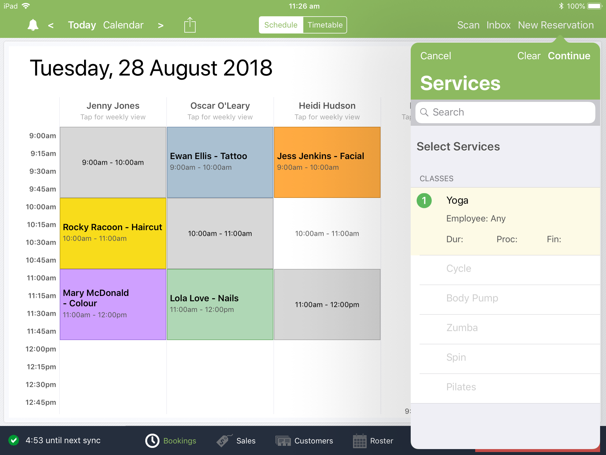How do I create a (once off) Class Reservation? - Ovatu Help Guides