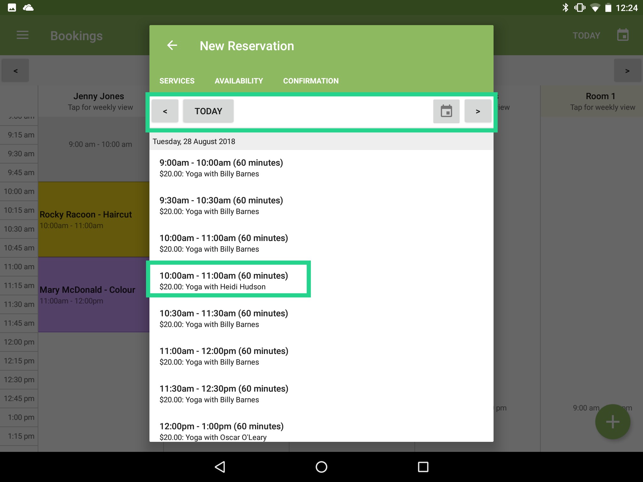 How do I create a (once off) Class Reservation? - Ovatu Help Guides