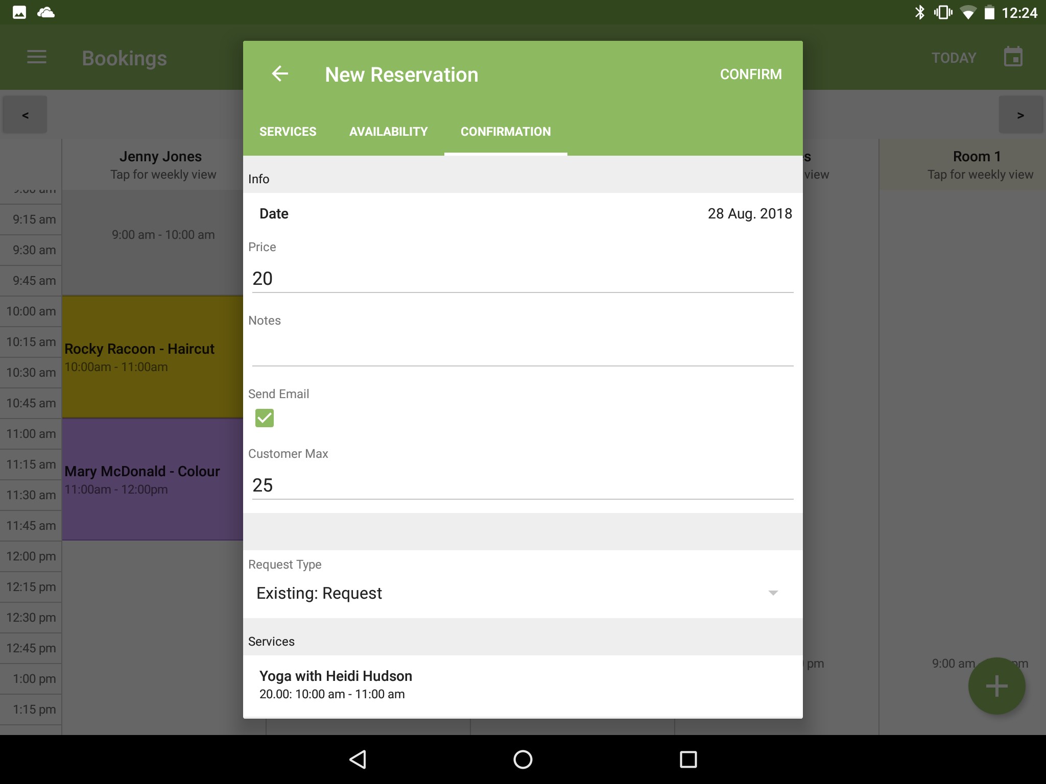 How do I create a (once off) Class Reservation? - Ovatu Help Guides