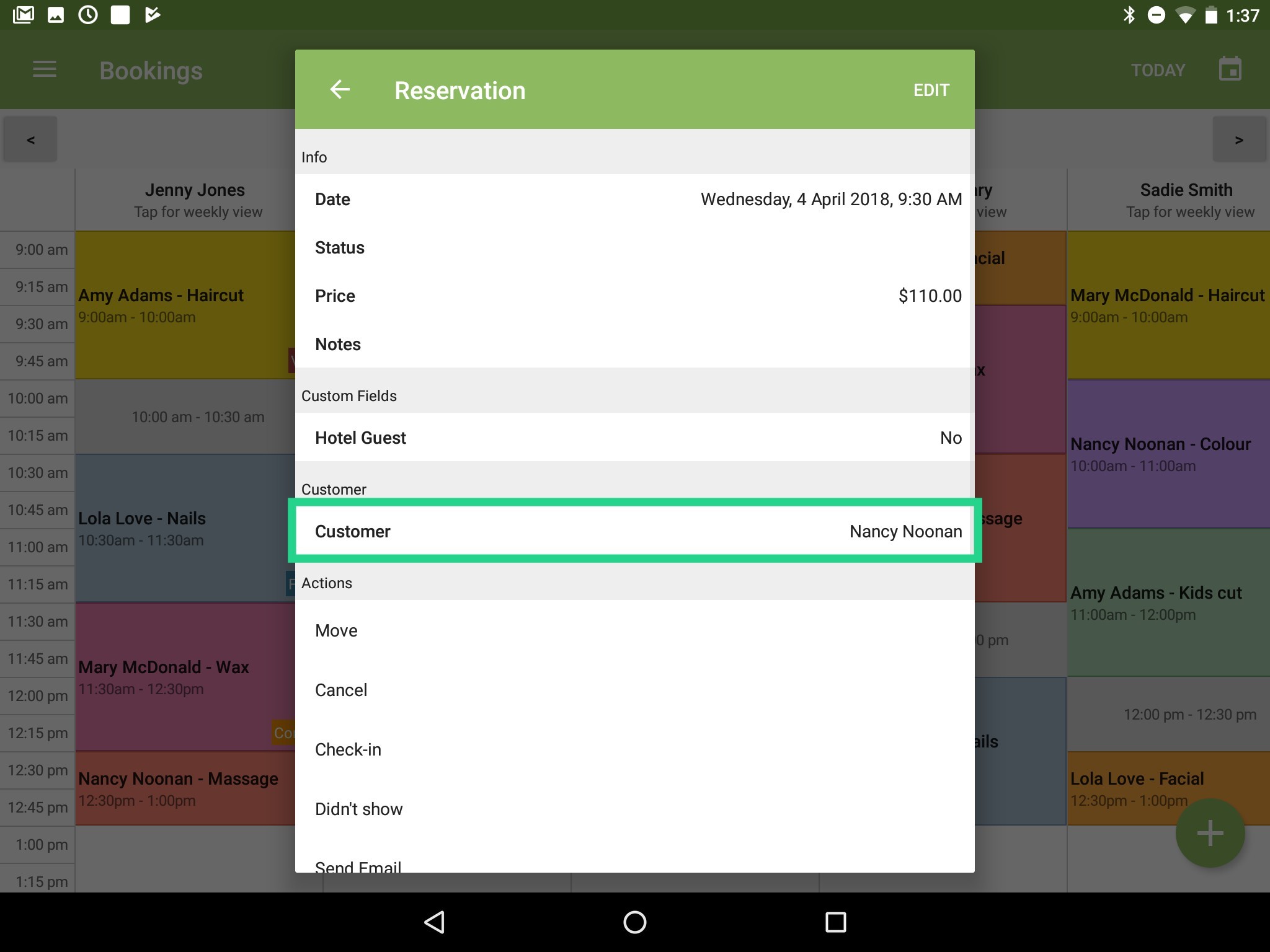 How do I view a Customers' past and upcoming Reservations? - Ovatu Help ...
